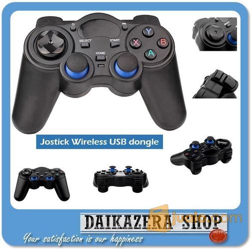 JoyStick Wireless 2.4GHz Gamepad for Smart TV, Notebook w/ USB dongle ...