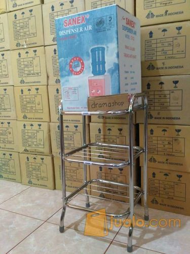 MEJA RAK STEINLESS CHROME DISPENSER BESI SERBAGUNA 3 SUSUN RAK di Kota ...