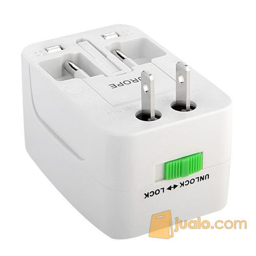 Adaptor Colokan Listrik Universal Travel Adapter (EU+AU+UK+US Plug) di ...