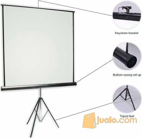 Layar Screen Infocus tripod 70" | Bandung | Jualo