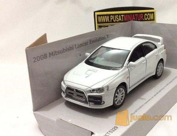 2008 MITSUBISHI LANCER EVOLUTION X (PUTIH) - SKALA 1:36 - KINSMART di ...