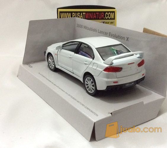 2008 MITSUBISHI LANCER EVOLUTION X (PUTIH) - SKALA 1:36 - KINSMART di ...