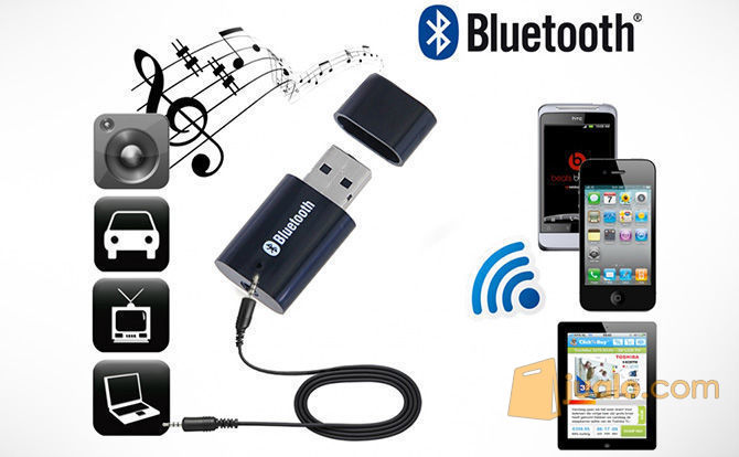 USB Bluetooth Audio Music Receiver AUDIO JACK 3.5mm Stereo di Kota ...