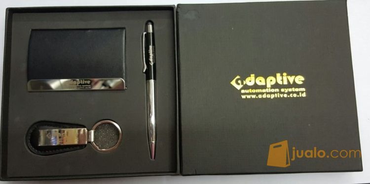 Souvenir Kantor Gift set 3In1 ( Pulpen + ganci + card box ) di Kota ...