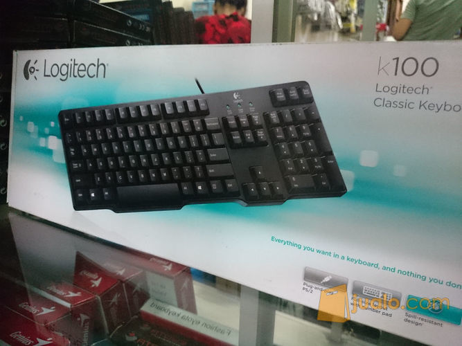 KEYBOARD PS2 LOGITECH K100 / Logitech Classic Keyboard K100 di Kab ...
