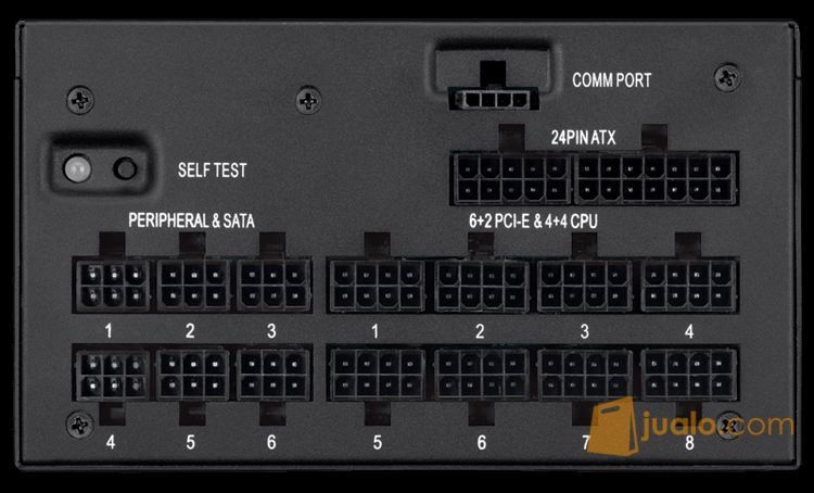 Corsair AX Series Digital 1200W Fully Modular AX1200i - Platinum di ...