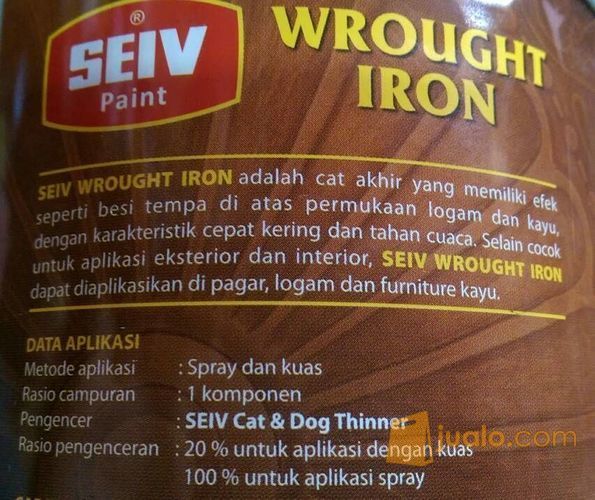 CAT BESI TEMPA KAYU SEIV TEMBAGA 1 LITER / COPPER METALLIC di Kota ...