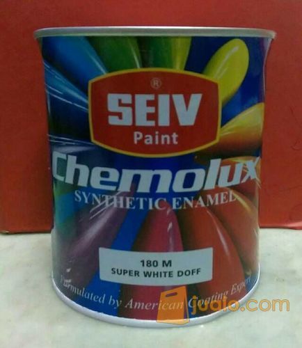 CAT SEIV CHEMOLUX BESI KAYU SUPER WHITE DOFF 1 LITER / PUTIH DOP 180 M ...