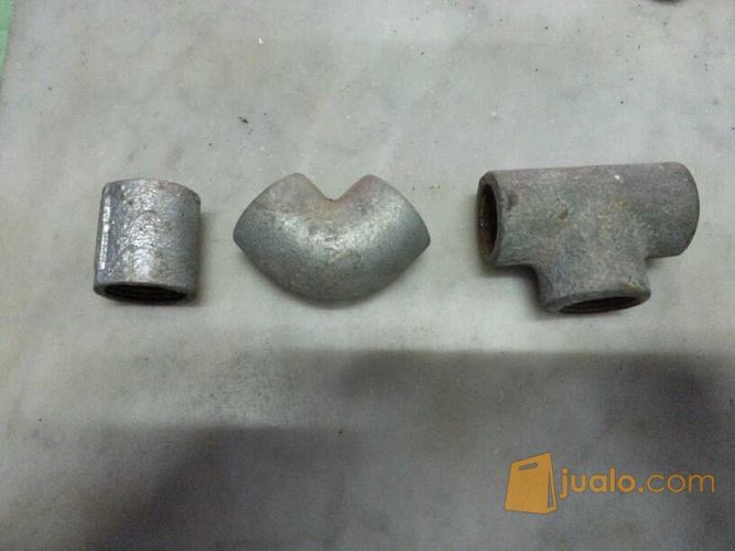 SAMBUNGAN DRAT PIPA BESI 3/4" / SOK KENI T TEE LURUS BELOK 3/4 INCH di ...