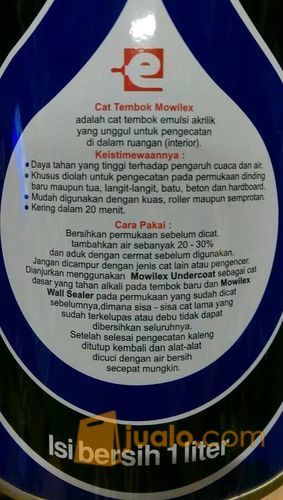 CAT TEMBOK HITAM MOWILEX E200 / 1 LITER di Kota Jakarta Barat, DKI ...