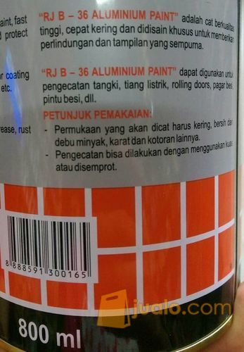 CAT SILVER ALUMINIUM / CAT BESI MINYAK RJ ALUMUNIUM 800 ML di Kota ...