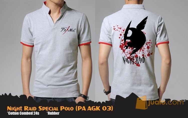 Kaos Polo Anime Akame Ga Kill Night Raid Special Polo (PA AGK 03) di ...