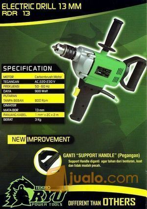 Mesin Bor Kayu , Bor Besi 13 mm RYU RDR 13 By TEKIRO di Kota Jakarta ...