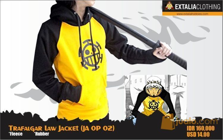 Trafalgar Law Before Timeskip Jacket Hoodie (One Piece) di Kota ...