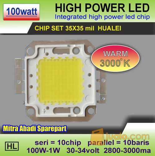 HPL 100W / High Power LED Sorot 100 Watt (1W) Hua Lei Warm White di Kota Jakarta Barat, DKI ...