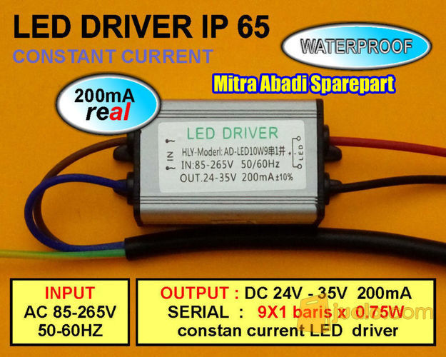 LED Driver IP65 Waterproof 10 Watt 200 mA di Kota Jakarta Barat, DKI ...