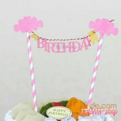 Topper Cake HBD Pink di Kota Medan, Sumatera Utara | Jualo.com