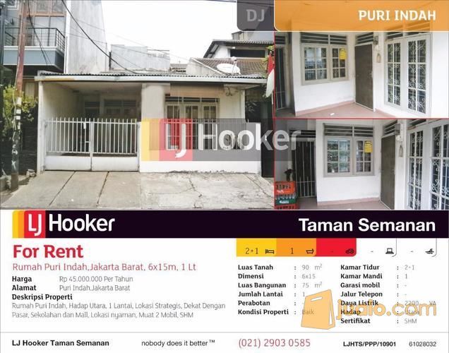 Rumah Puri Indah, Jakarta Barat, 6x15m, 1 Lt di Kota Jakarta Barat, DKI ...