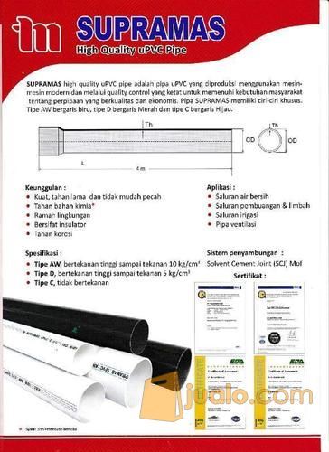 Pipa PVC Supramas AW/D di Kota Surabaya, Jawa Timur | Jualo.com