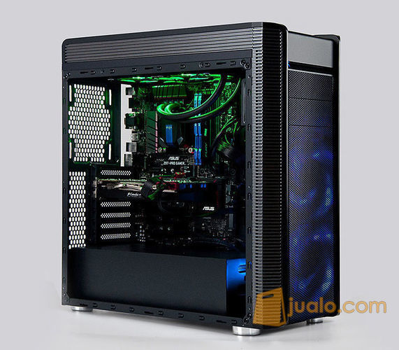 CUBE GAMING SCUDER - Full Acrylic Window - 1X12CM Led Fan -Dust Filter ...