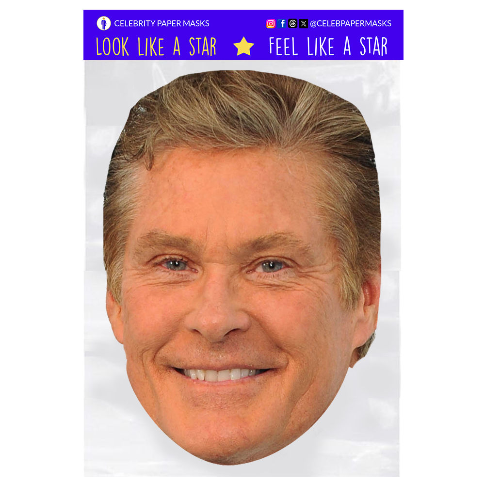 David Hasselhoff Mask The Hoff Celebrity Face Masks Actor | eBay