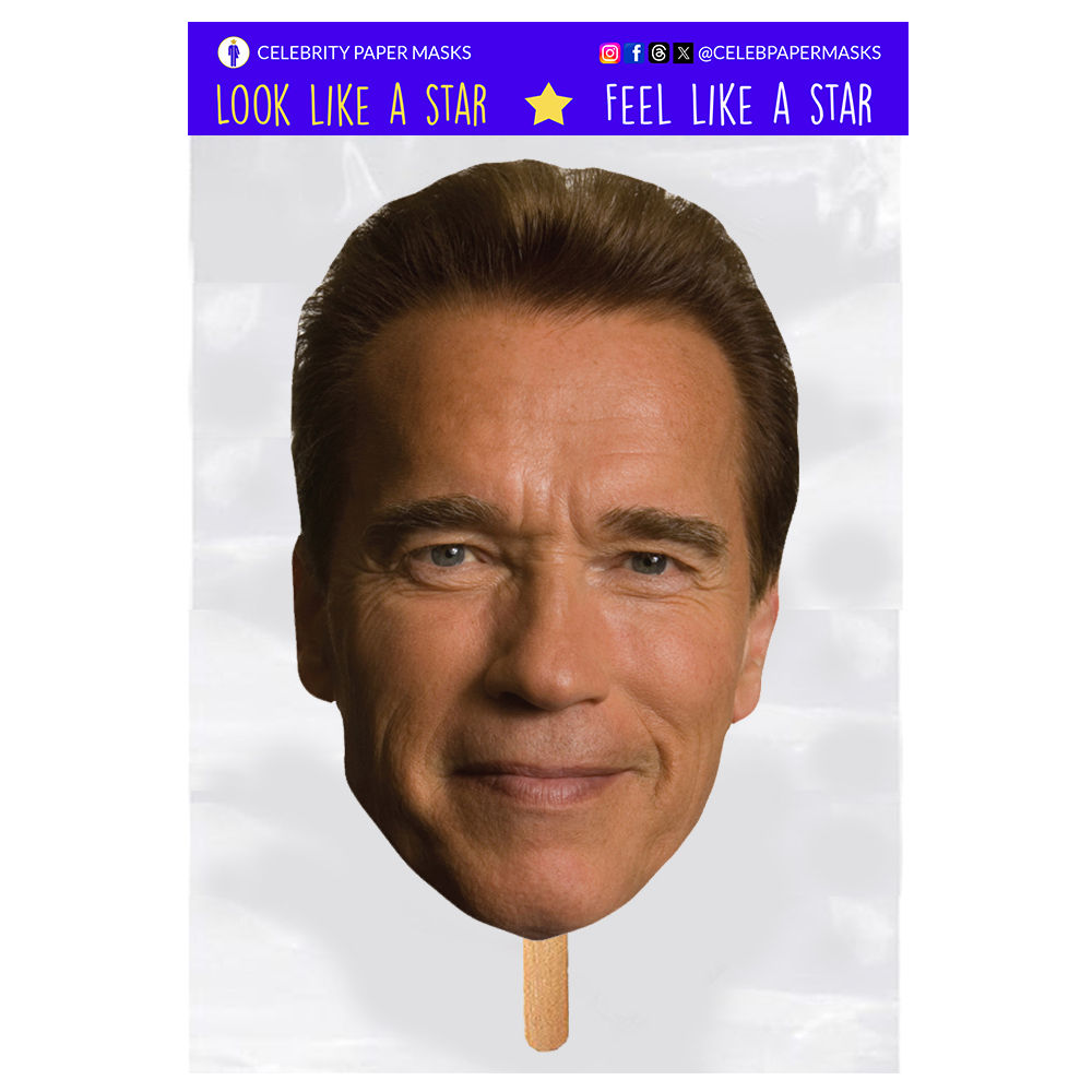 Arnold Schwarzenegger Masks The Terminator Celebrity Face Mask Actor ...