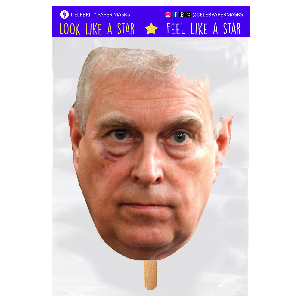 Prince Andrew Mask Royal Family Face Masks Duke of York | eBay UK