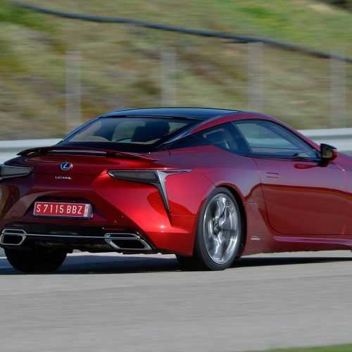 2018 Lexus Lc 500 Red Test Drive Rear View Gallery (Photo 5 of 84)