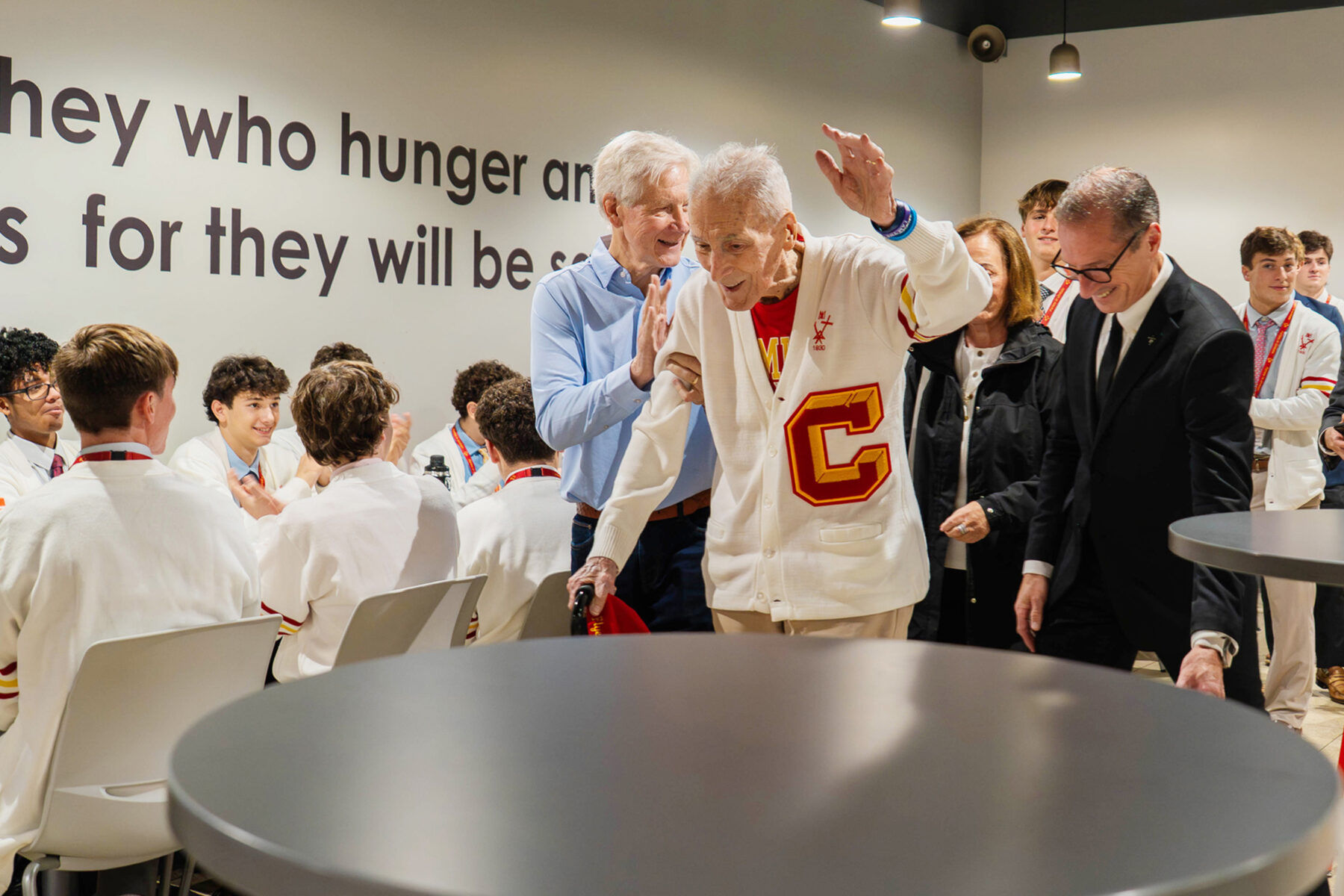 Home Again: Albert Heinlein ’43 returns to campus to celebrate his ...
