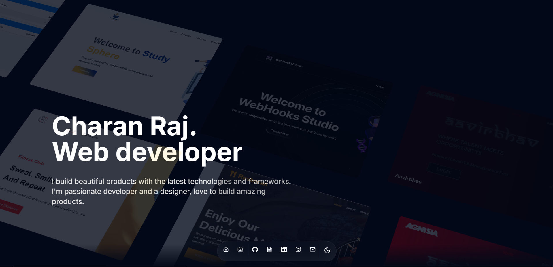 Charanraj - Web Developer Portfolio