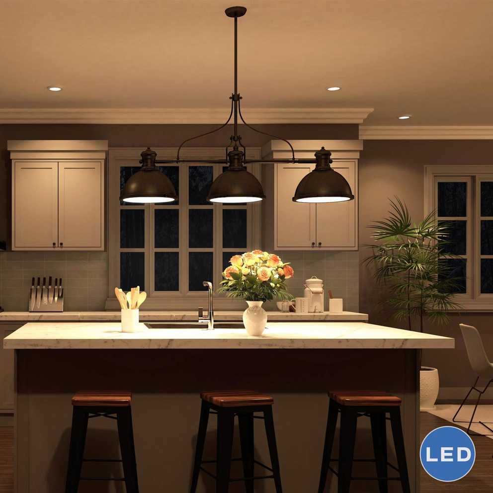 15 The Best 3 Pendant Lights for Kitchen Island