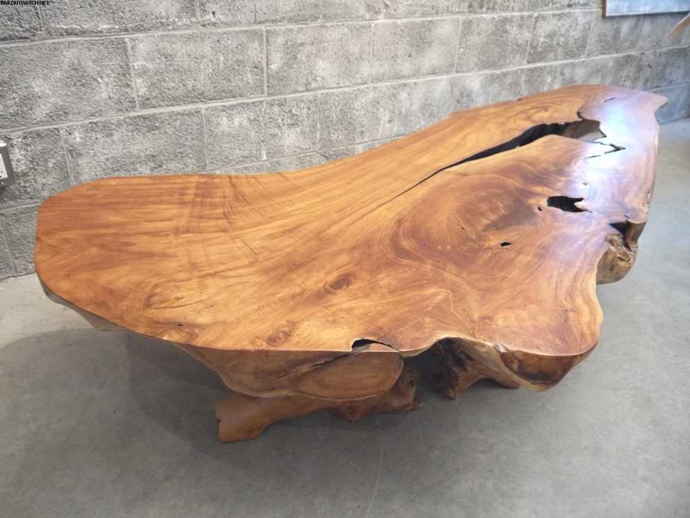30 Inspirations Live Edge Teak Coffee Tables