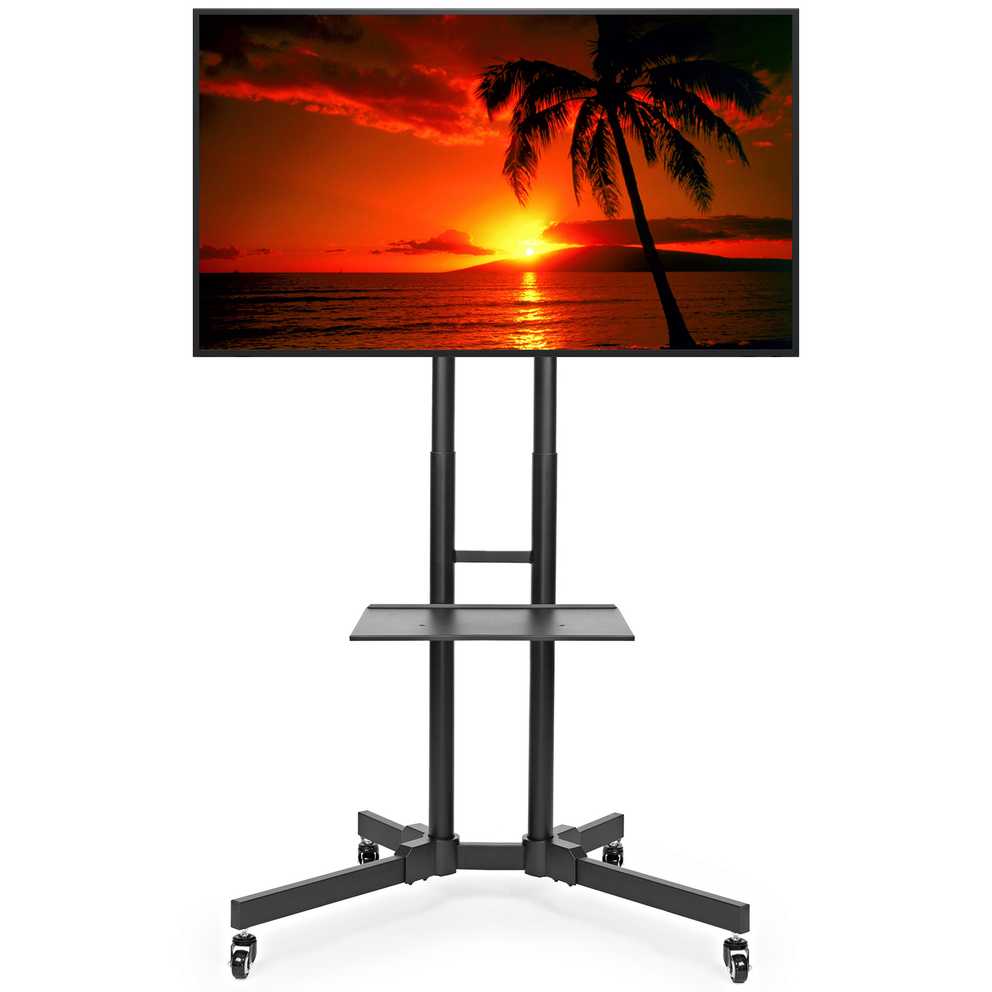 View Gallery Of Easyfashion Adjustable Rolling Tv Stands For Flat Panel view-gallery-of-easyfashion-adjustable-rolling-tv-stands-for-flat-panel