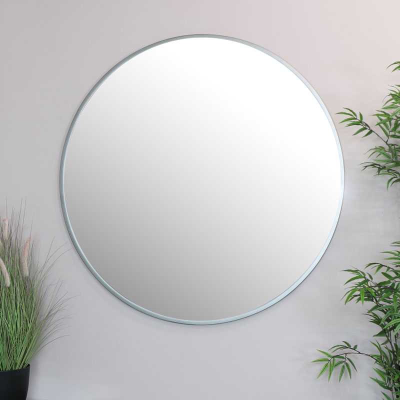 Image Gallery of Scalloped Round Modern Oversized Wall Mirrors (View 2 ...