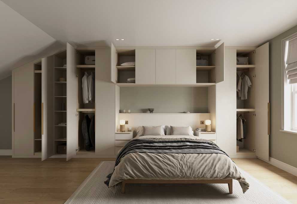 Photo Gallery of Overbed Wardrobes (Showing 5 of 20 Photos)
