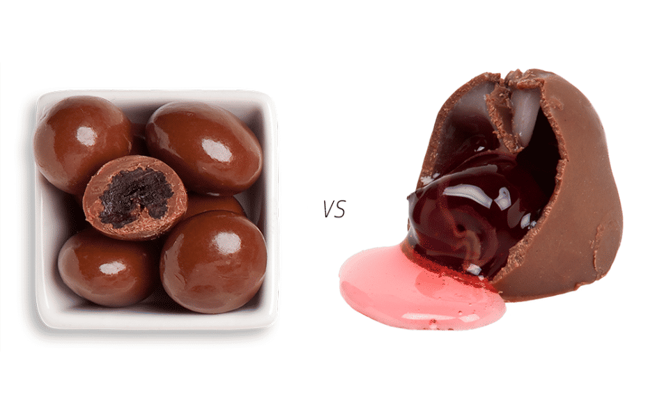 Chocolate Cherries vs Cherry Cordials