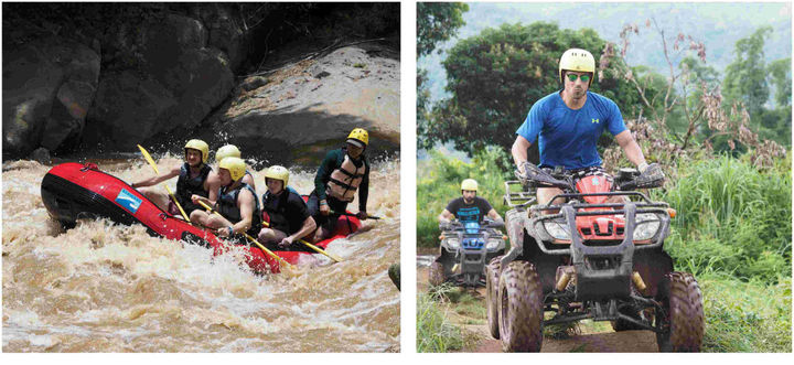white water rafting (5KM) + ATV riding (1hour) - Afternoon Round | $55. ...