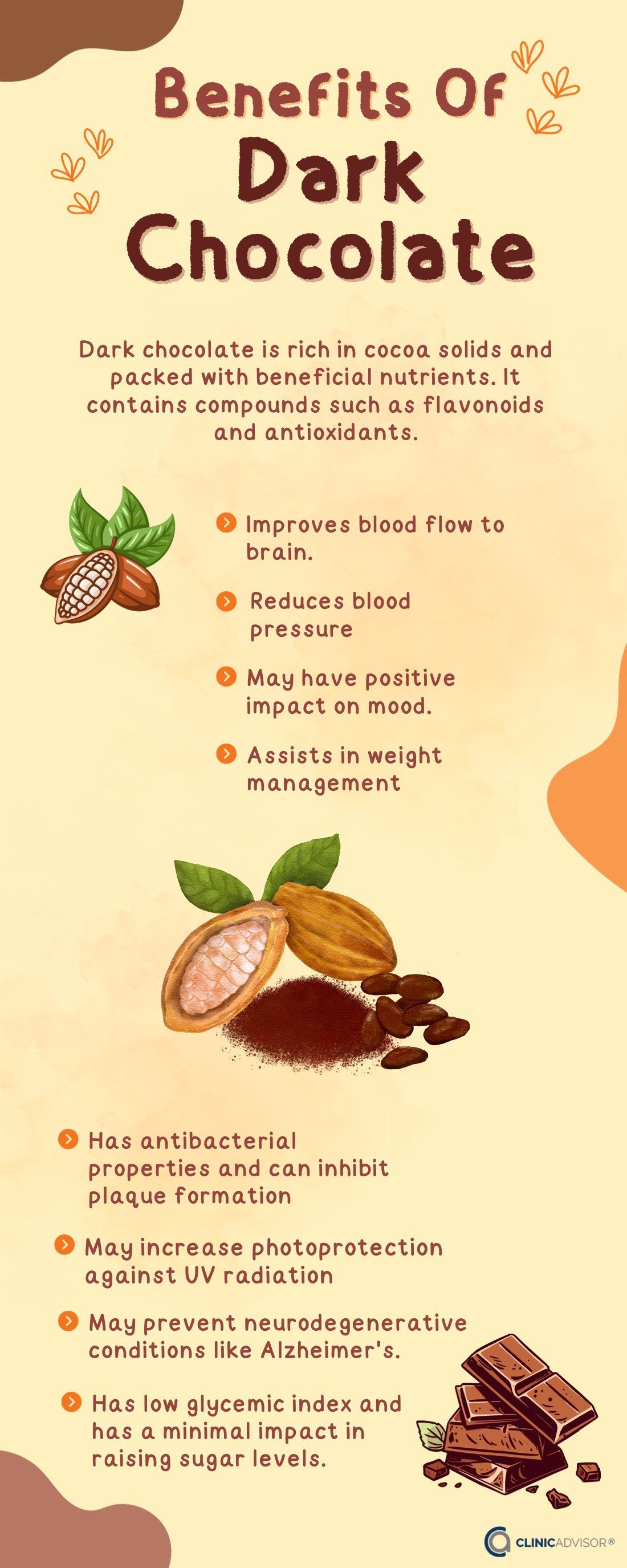 10 Research-Supported Health Benefits of Dark Chocolate