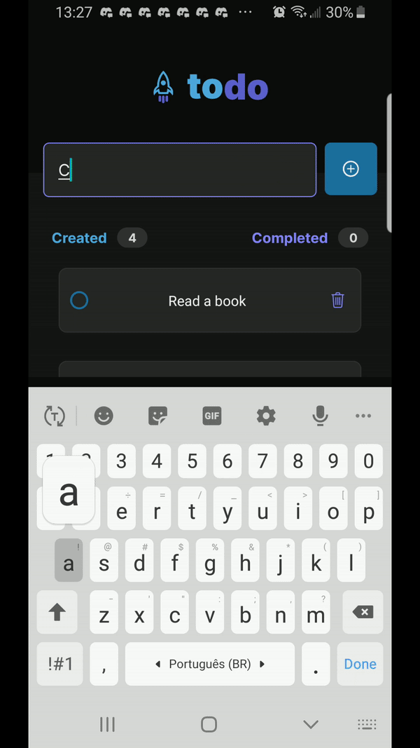 GitHub - Gilmara-Git/React-Native-Ignite-todo: First challenge project ...