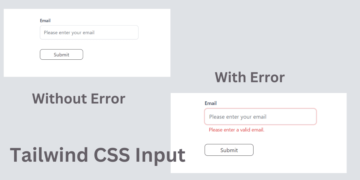 React Tailwind Input Component [Label + Error]