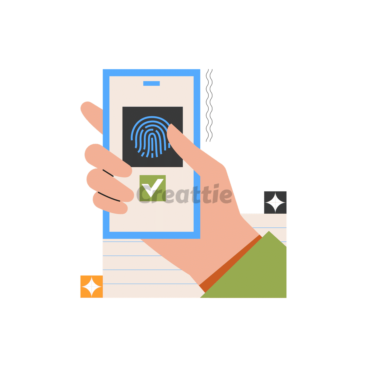 Download Biometric Authentication animation in Lottie JSON