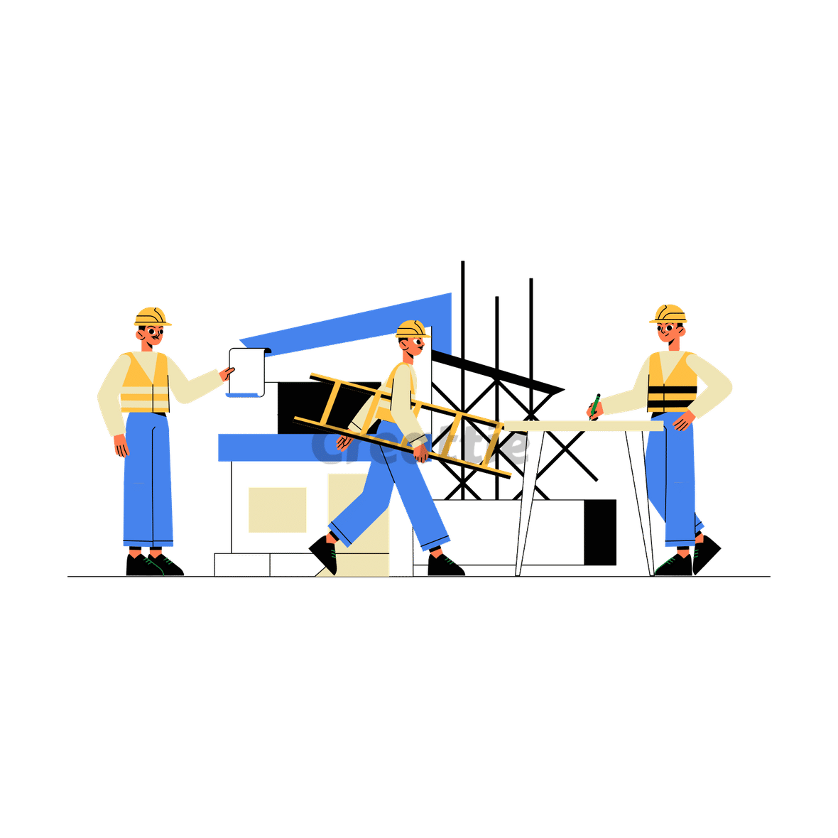 Download Construction Site animation in Lottie JSON