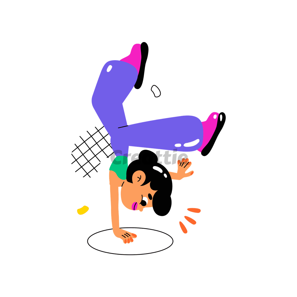 Download Handstand Challenge animation in Lottie JSON