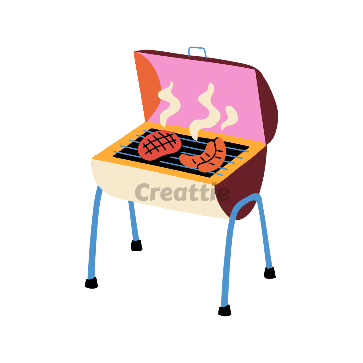 Download BBQ Grill animation in Lottie JSON