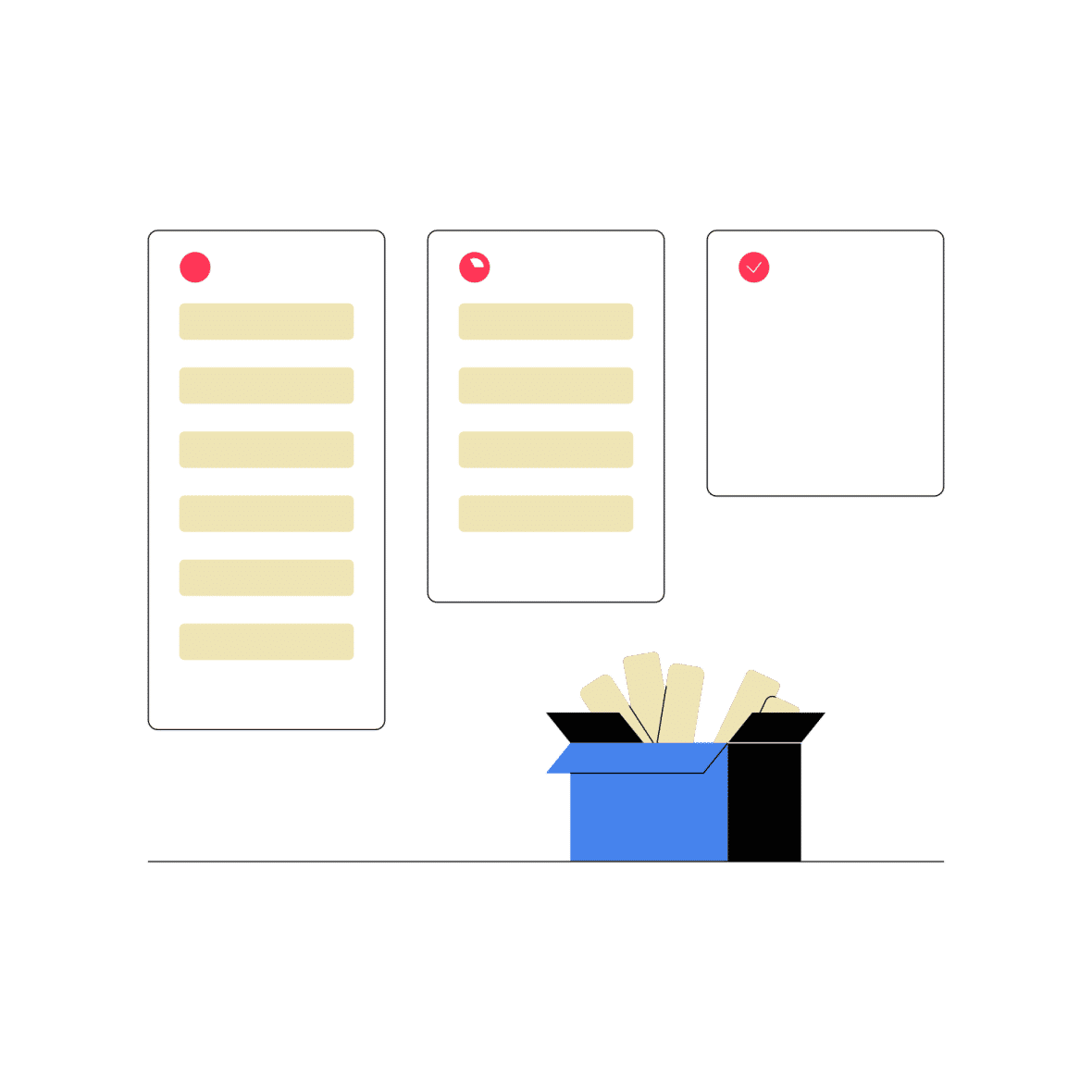 Download Task Board animation in Lottie JSON