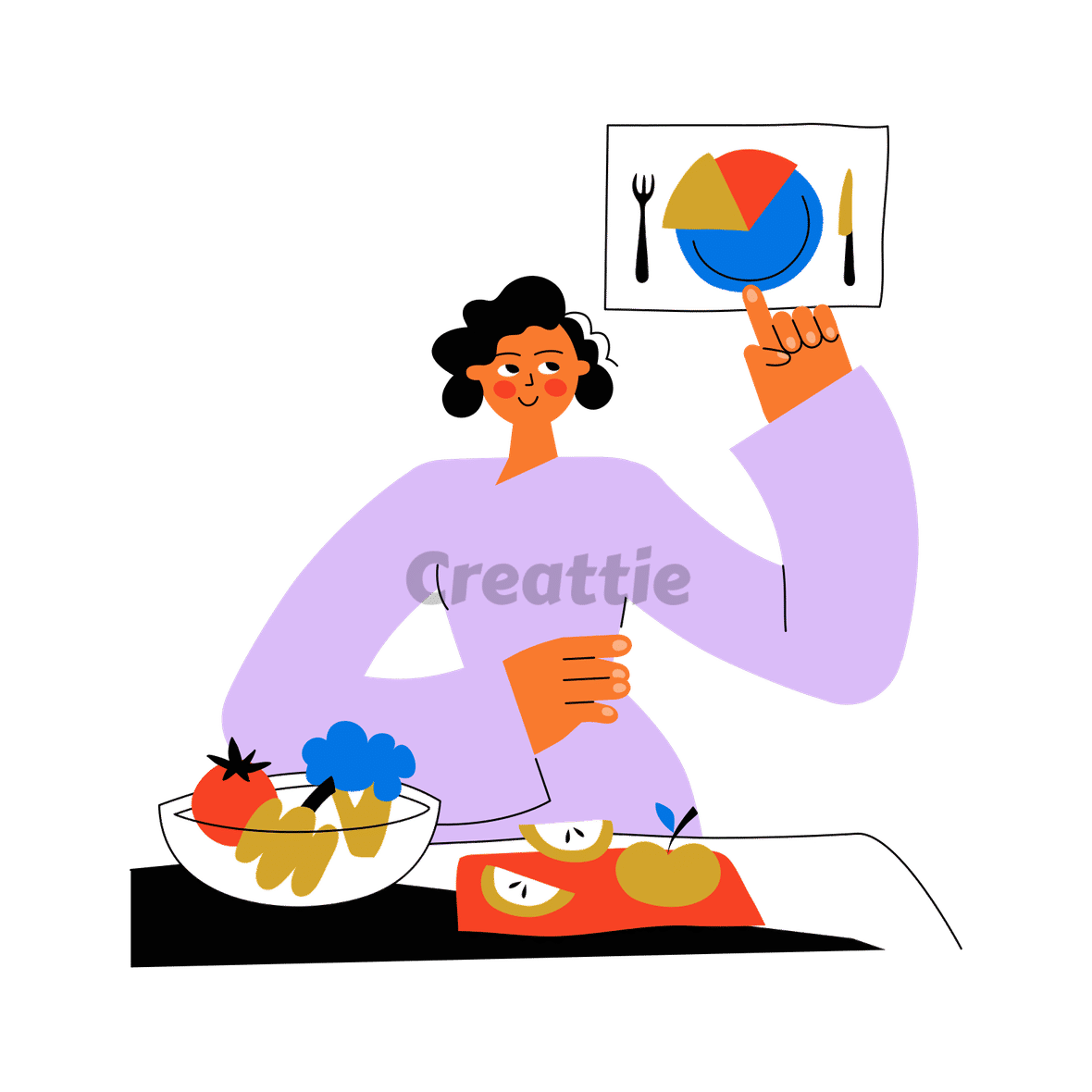 Download Balanced Diet animation in Lottie JSON