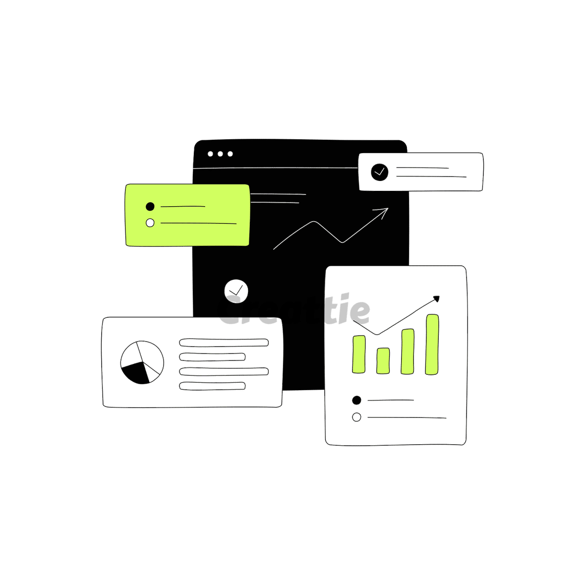 Download Data Analysis Diagram animation in Lottie JSON