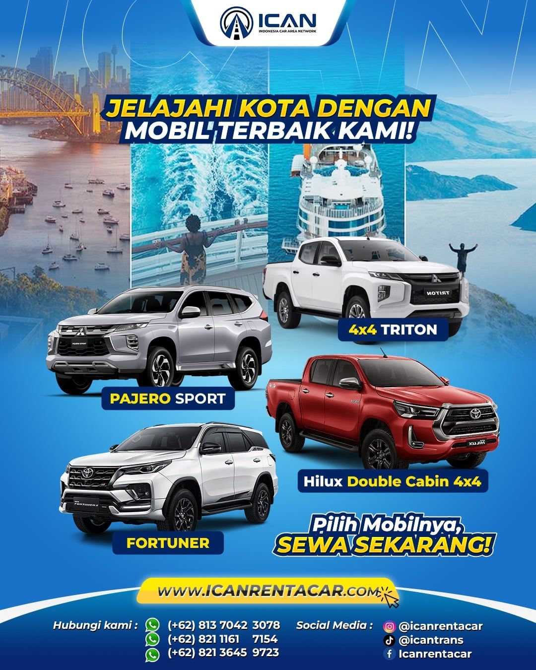 Sewa Mobil 4x4 Banda Aceh | 100% Murah Fortuner Pajero Triton Hilux ...