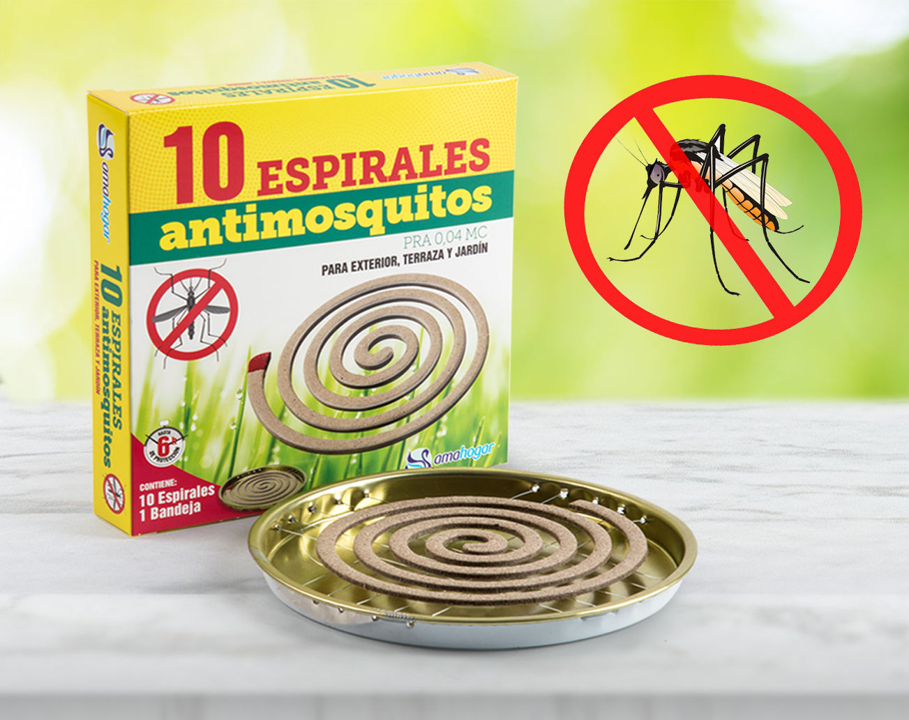 Espiral Anti Mosquitos Con Bandeja - Abonos Calsilla