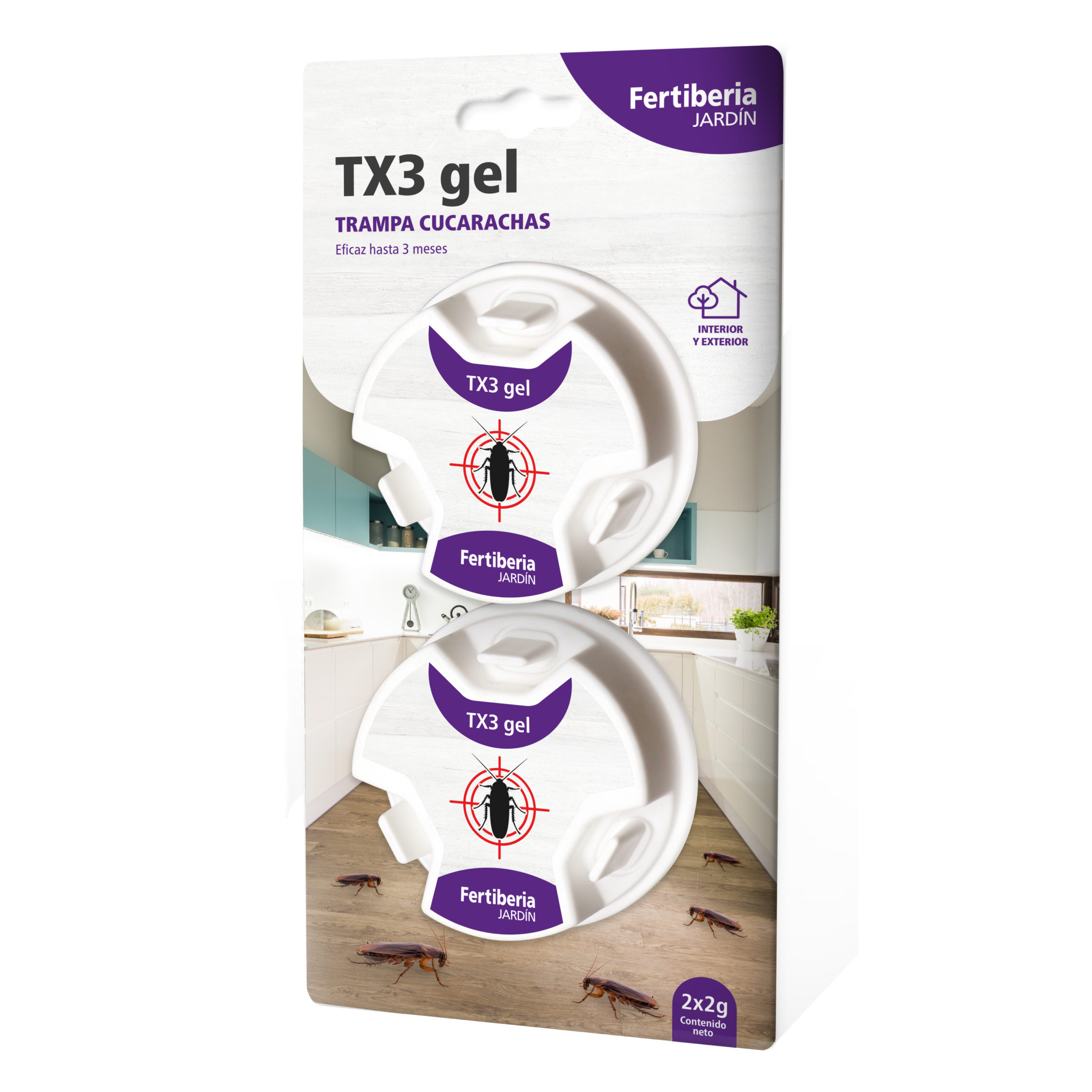 Trampa Insecticida Cucarachas 2x2Gr Fertiberia - Abonos Calsilla ...